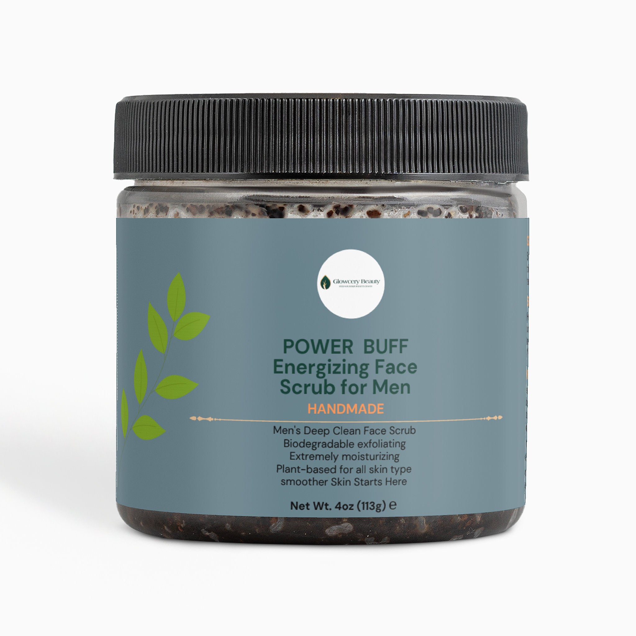 Power Buff Energizing Face Scrub for Men – Glowcery Beauty